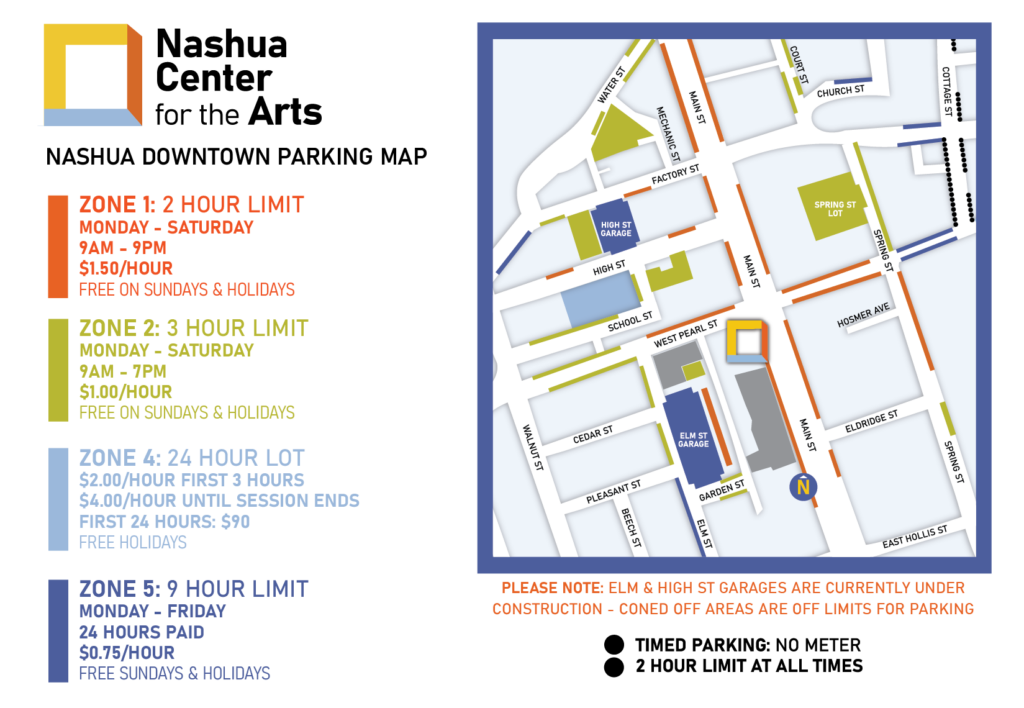 Directions & Parking | The Nashua Center for the Arts